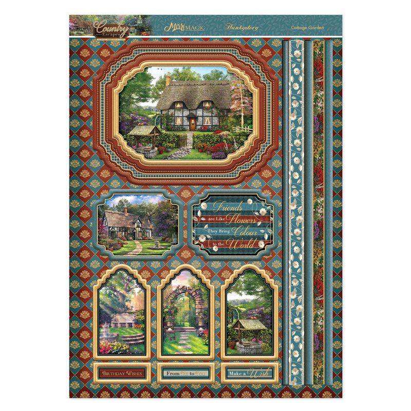 Topper Set Country Escapes Cottage Garden